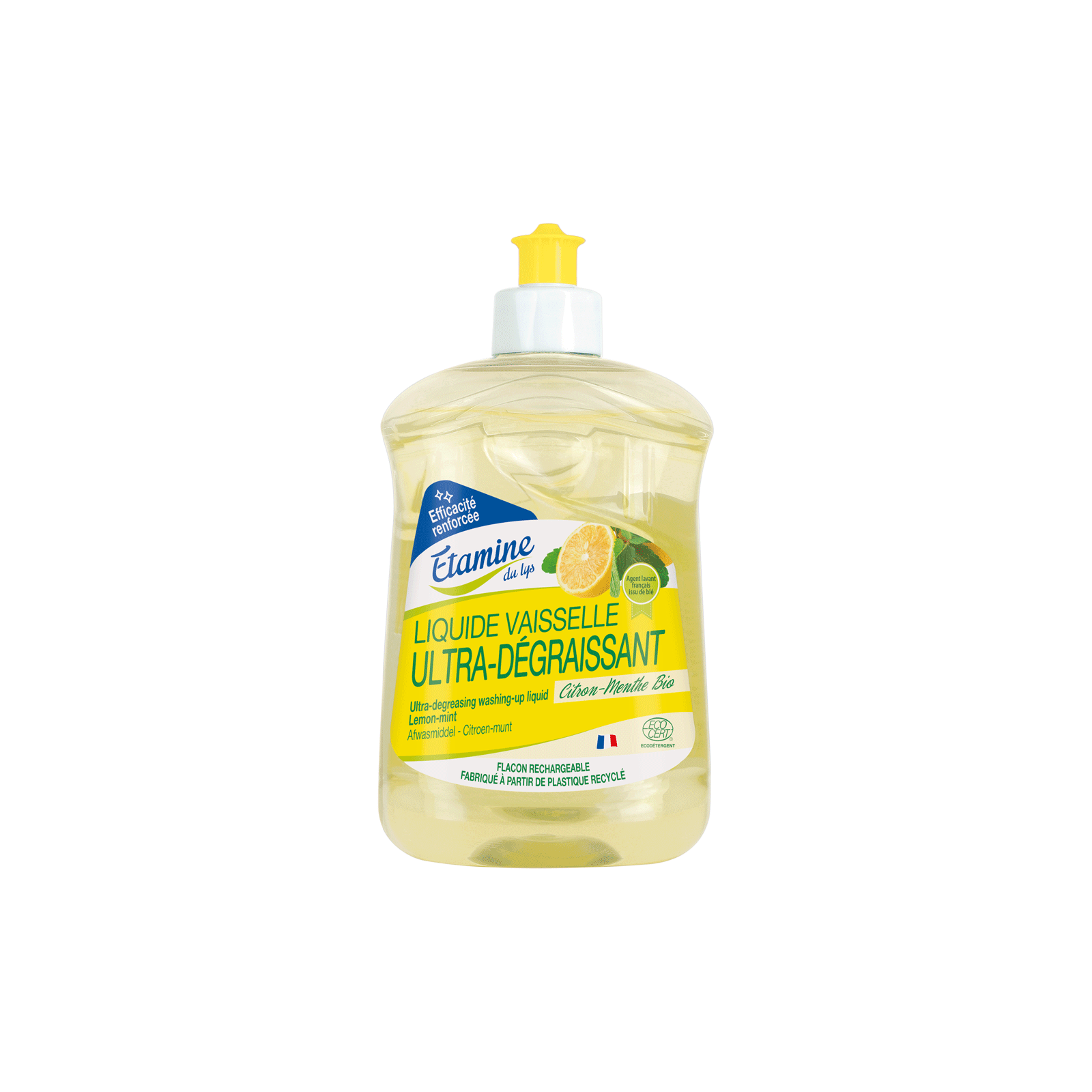liquide vaisselle citron menthe 500ml- Etamine du lys
