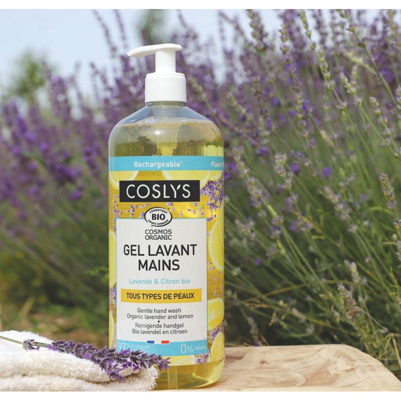 Gel lavant mains lavande citron 1L - Coslys