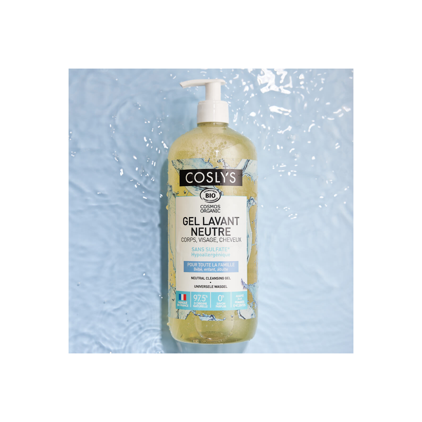 Gel lavant neutre 1L - Coslys