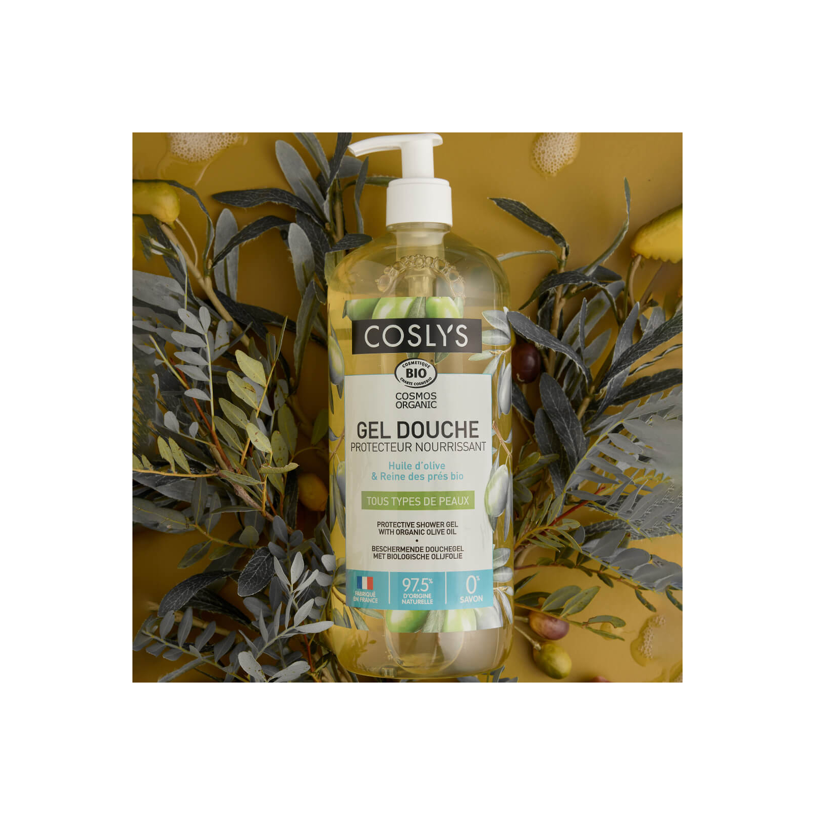Gel douche protecteur olive 1L - Coslys