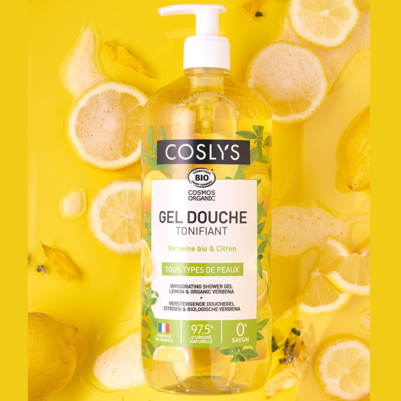 Gel douche verveine citron 1L - Coslys