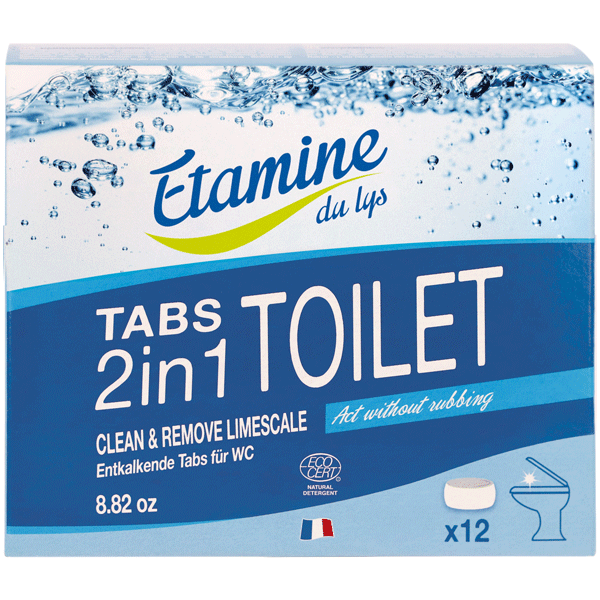 Tablettes WC 2 en 1 - Etamine du lys