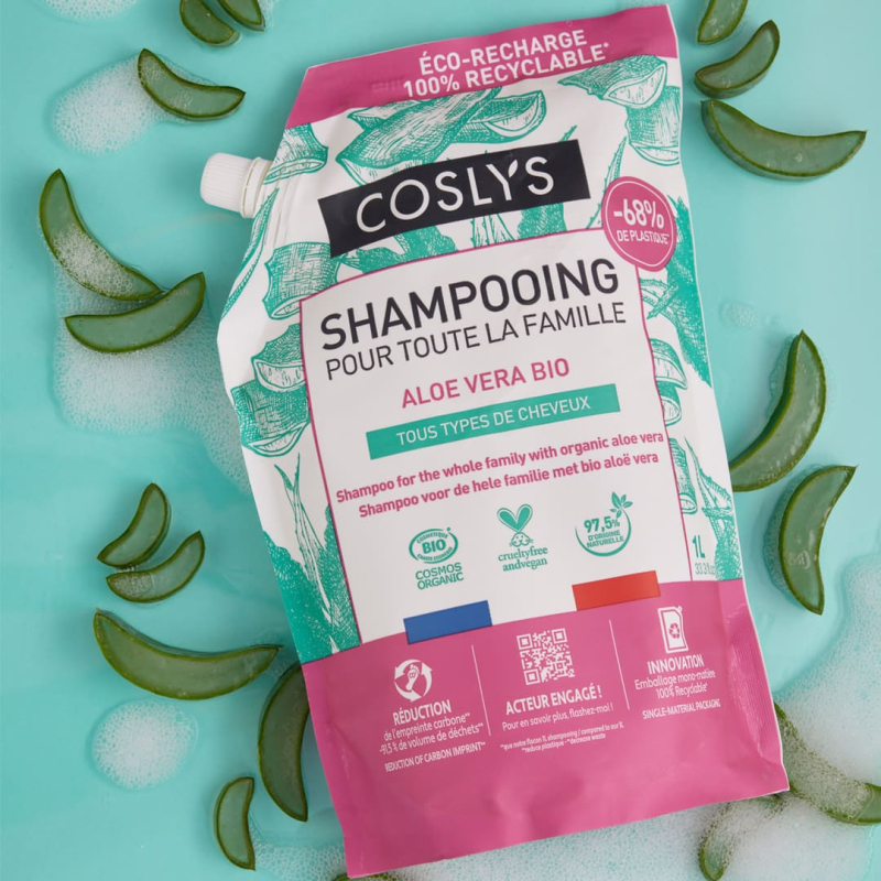 Eco-recharge shampooing pour toute la famille 1L - Coslys