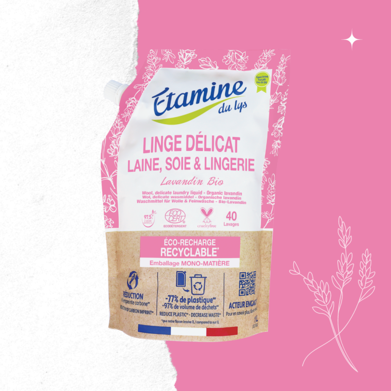 Eco-recharge lessive linge délicat 1L - Etamine du lys