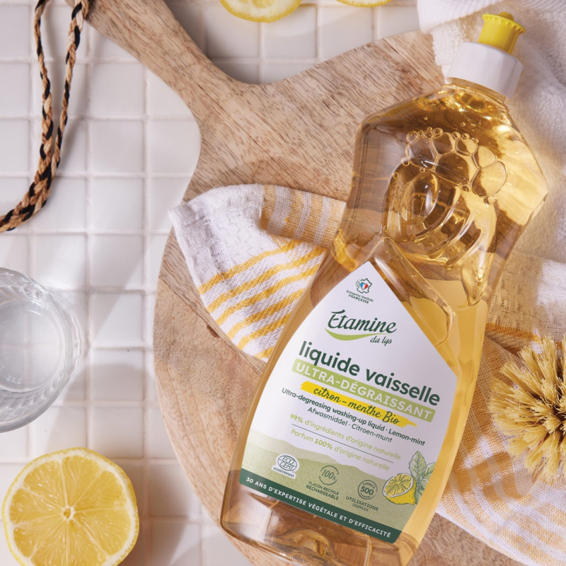 Liquide vaisselle citron menthe 1L - Etamine du lys