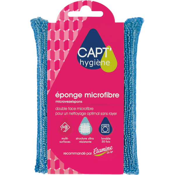Eponge microfibre - Capt'hygiène