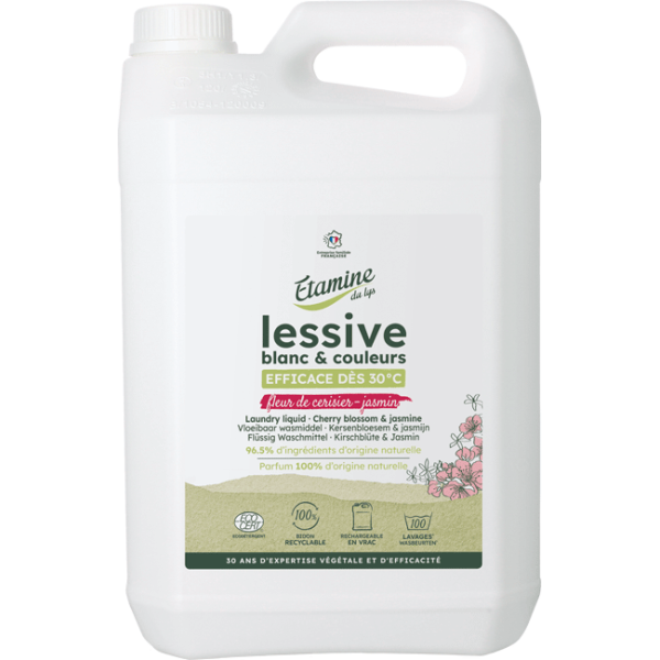 Lessive liquide fleur de cerisier 5L - Etamine du lys