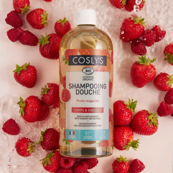 Shampooing douche fruits rouges 750ml - Coslys
