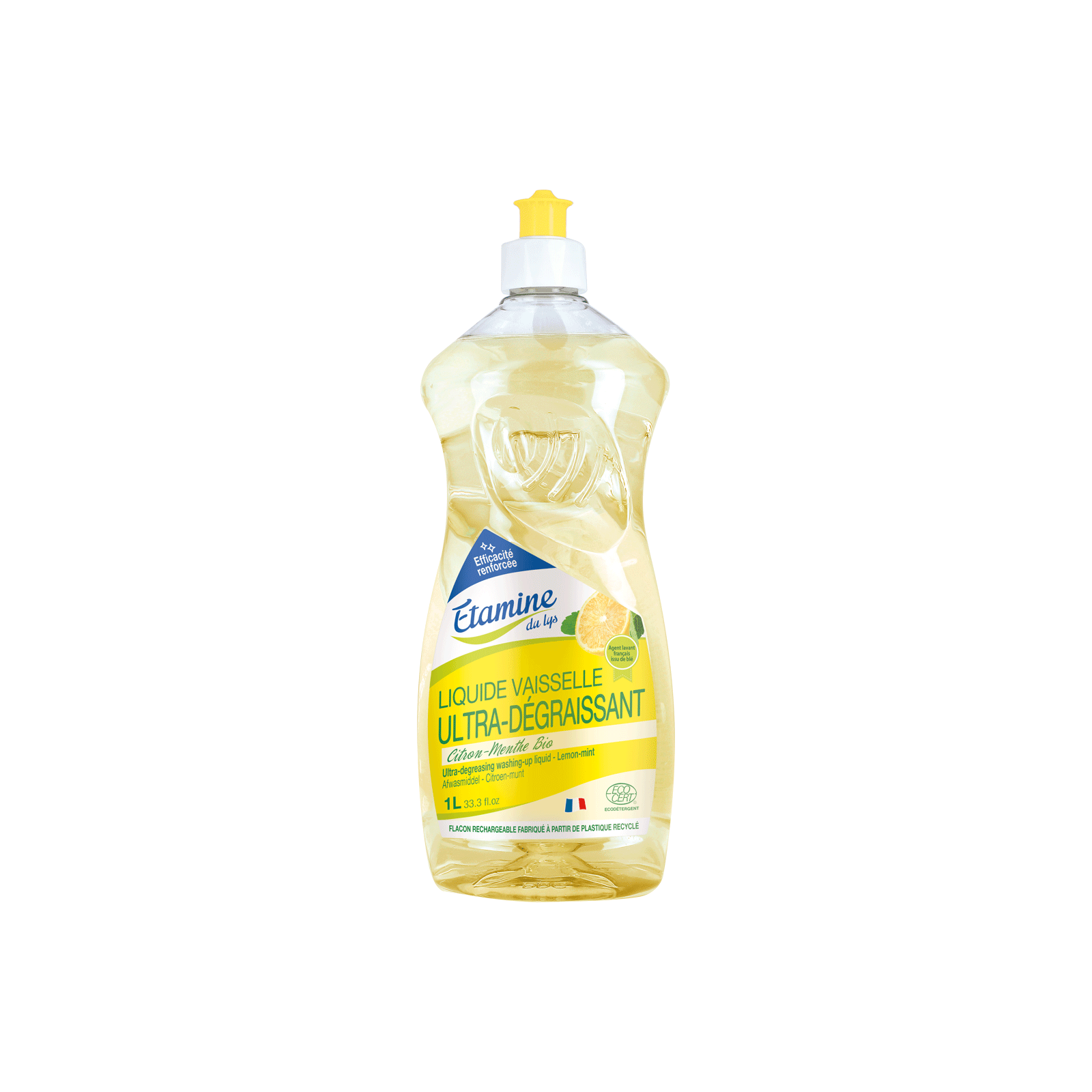liquide vaisselle citron menthe 1L - Etamine du lys