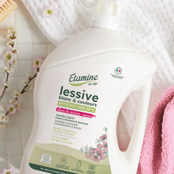Lessive liquide fleur de cerisier 3L - Etamine du lys