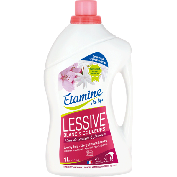 Lessive liquide fleur de cerisier 1L - Etamine du lys