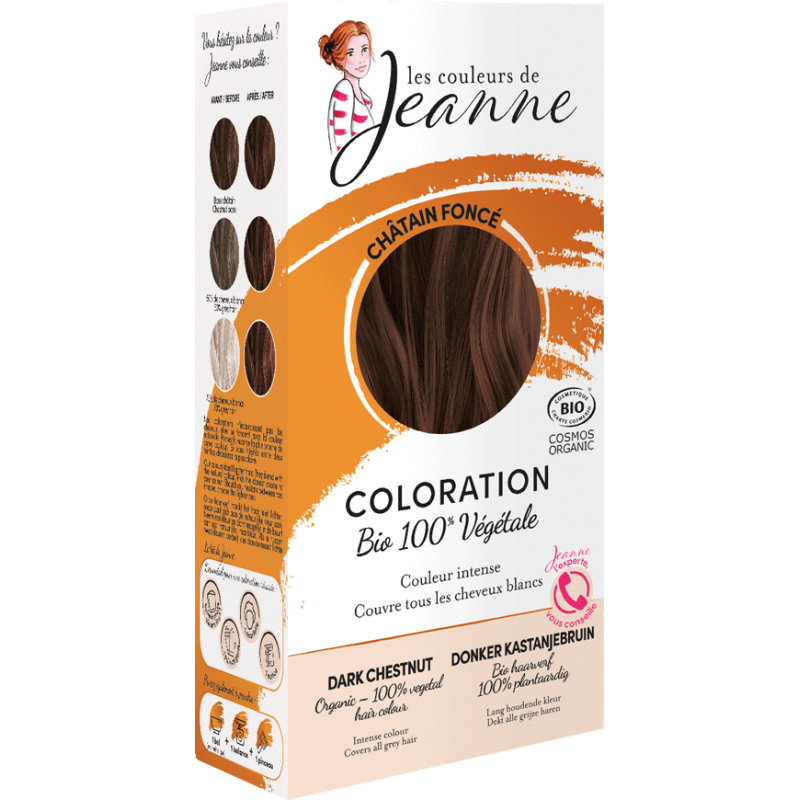 KIT coloration châtain foncé - Les couleurs de Jeanne