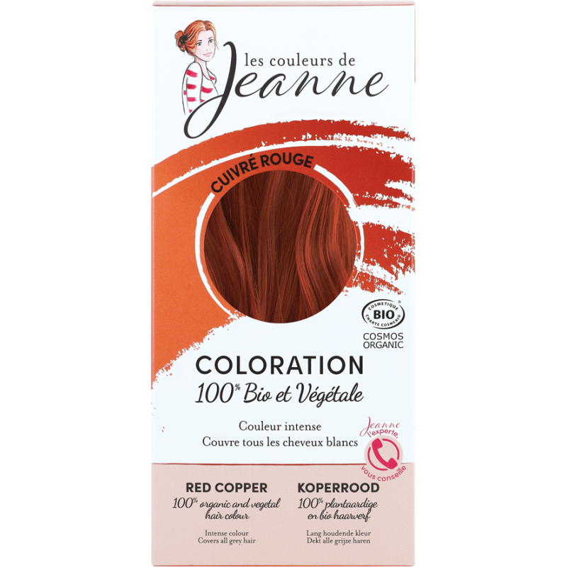 KIT coloration cuivré rouge - Les couleurs de Jeanne